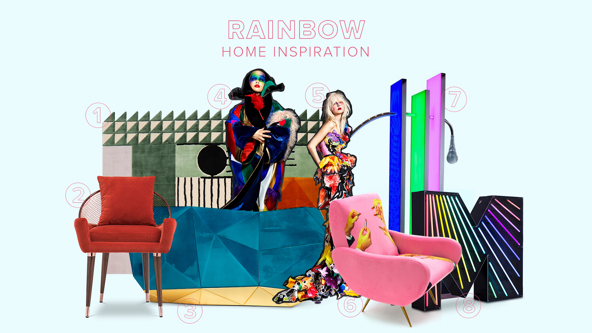 Rainbow Design Inspiration I Moodboard Collection